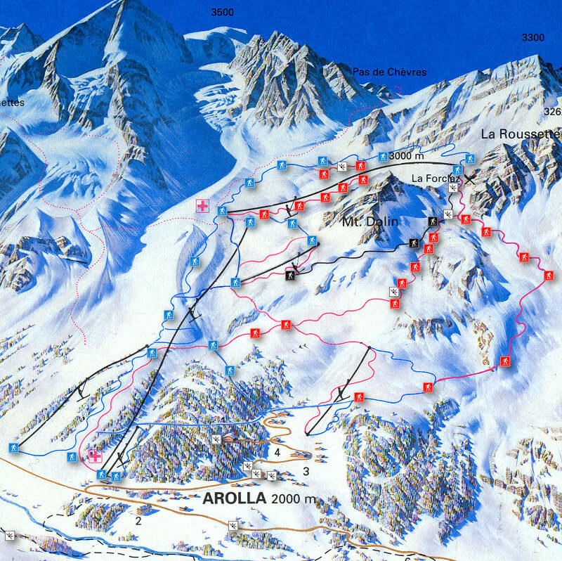 Arolla: La station de ski et ses webcams
